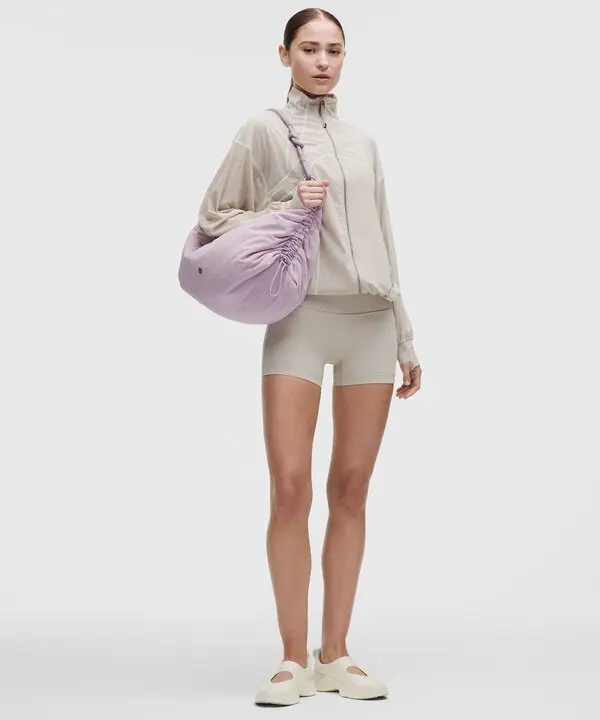 Lululemon Convertible Ruched Crossbody Bag - Lilac Play/Lotus